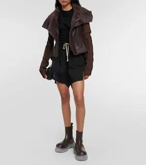 Rick Owens Leather Ankle Boots