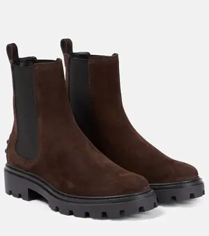 TOD'S Suede Chelsea Boots