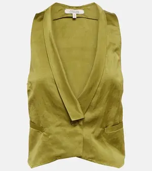 Dorothee Schumacher Hemp-blend Vest - Green