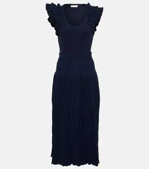 Ulla Johnson Pleated Hem Midi Dresses