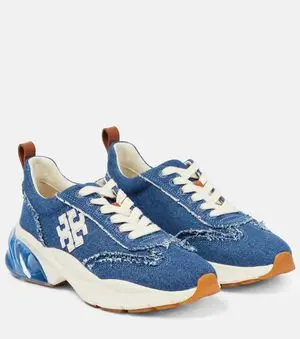 Tory Burch Tory Burch Good Luck Denim Sneakers Blue