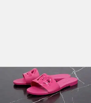 Dolce & Gabbana Dg Rubber Slides - Pink