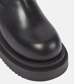 Rick Owens Leather Chelsea Boots