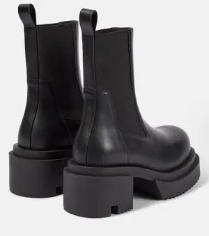 Rick Owens Leather Chelsea Boots