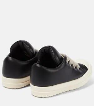 Rick Owens Jumbo Lace Leather Sneakers