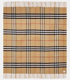 Burberry Check Wool And Cashmere Throw