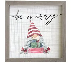 SINCERE SURROUNDINGS Be Merry. Rustic Frame - One-color