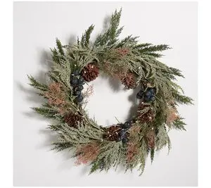 SAFAVIEH Faux 24' Pine Wreath - One-color