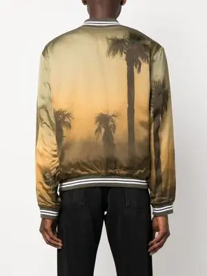 BLUE SKY INN Palm Tree-print Bomber Jacket