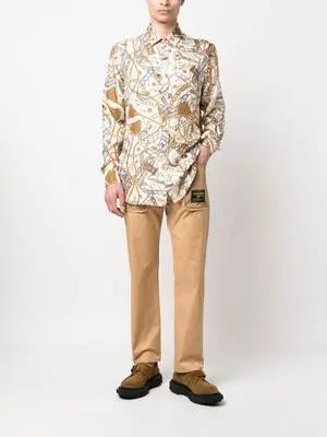 Moschino Graphic-print Silk Shirt