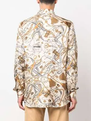 Moschino Graphic-print Silk Shirt