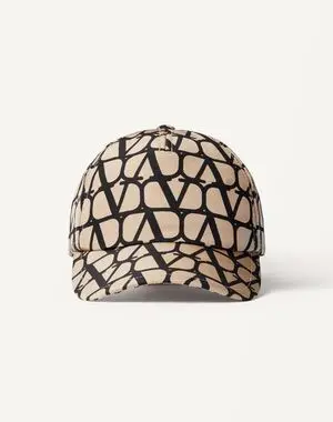 Valentino Garavani Toile Iconographe Baseball Cap Beige/black