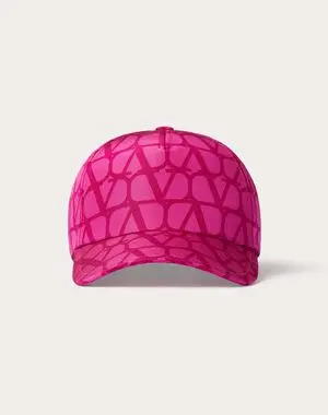 Valentino Garavani Toile Iconographe Baseball Cap Pink Pp