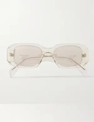 Prada Square-Frame Sunglasses Clear