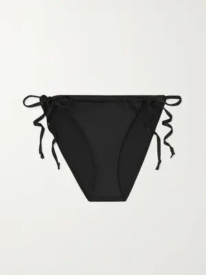 Good American Tiny Ties Stretch-satin Bikini Briefs - Black