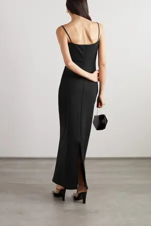 the row black dress The Row Leather Dress main image 0