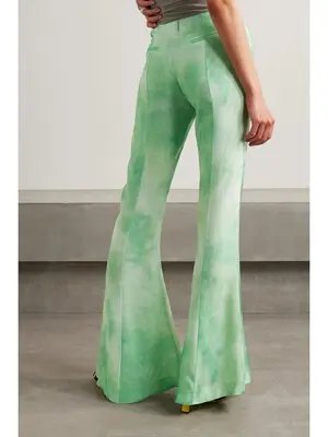 Acne Studios Flared Tie-dyed Twill Trousers
