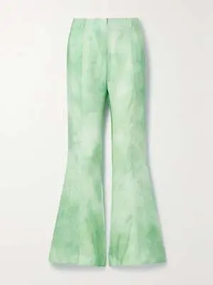 Acne Studios Flared Tie-dyed Twill Trousers