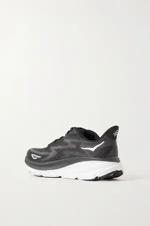 HOKA® Clifton 9 Mesh Sneakers - Black