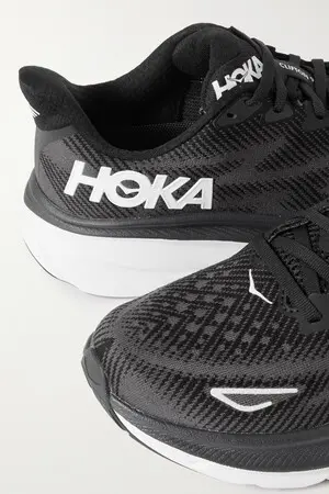 HOKA® Clifton 9 Mesh Sneakers - Black