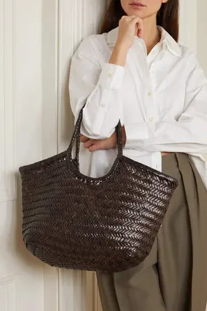 Dragon Diffusion Nantucket Woven Leather Tote - Brown