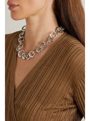Lié Studio The Laura -plated Link Necklace