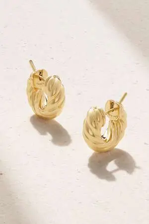 David Yurman Sculpted Cable Hoop Earrings