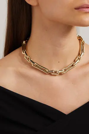 Lauren Rubinski 14-karat Link Necklace