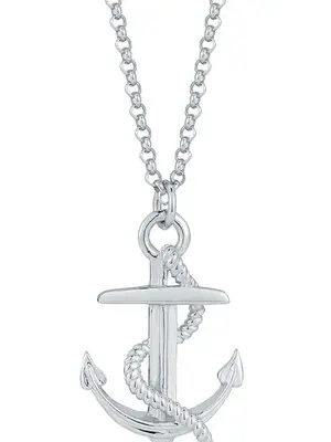 Mateo Anchor Pendant Necklace