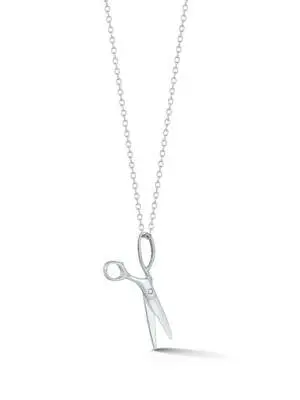 Mateo Scissor Pendant Necklace - Silver