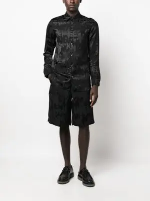 Alexander McQueen Graffiti Logo Jacquard Shorts