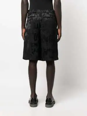 Alexander McQueen Graffiti Logo Jacquard Shorts