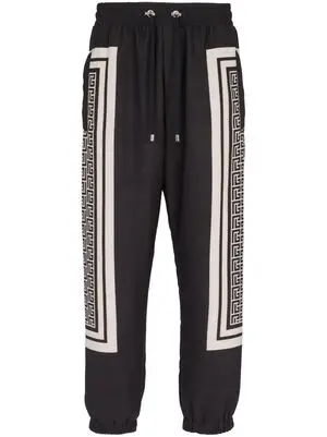 Balmain Monogram-scarf Drawstring Track Pants