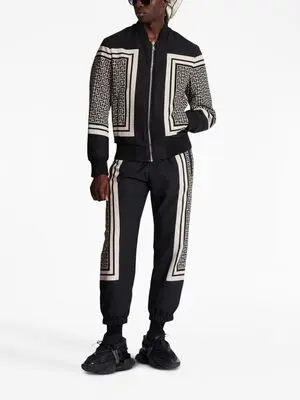Balmain Monogram-scarf Drawstring Track Pants