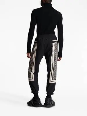 Balmain Monogram-scarf Drawstring Track Pants