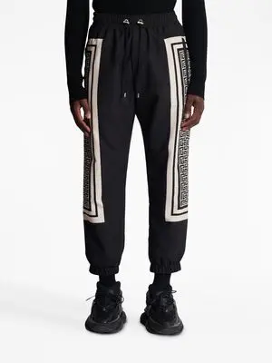 Balmain Monogram-scarf Drawstring Track Pants