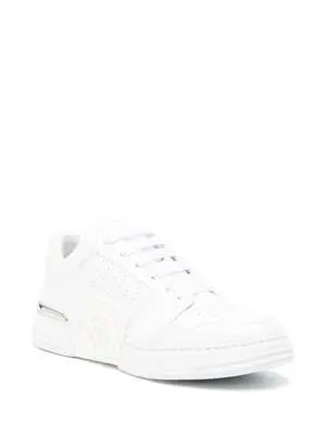 Philipp Plein Royal Street Logo-embossed Sneakers - White