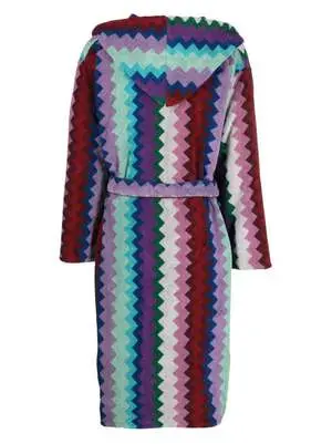Missoni Zigzag-pattern Terry-cloth Bathrobe