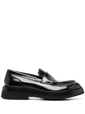 Santoni Patent-finish Leather Loafers