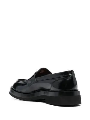 Santoni Patent-finish Leather Loafers