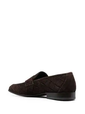 Roberto Cavalli Logo-plaque Loafers - Brown