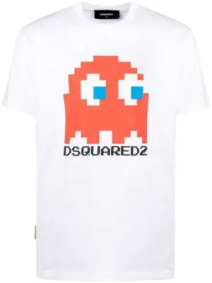 Dsquared2 Cartoon-print Cotton T-shirt - White