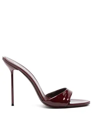 Paris Texas Lidia 105mm Patent-leather Mules - Red