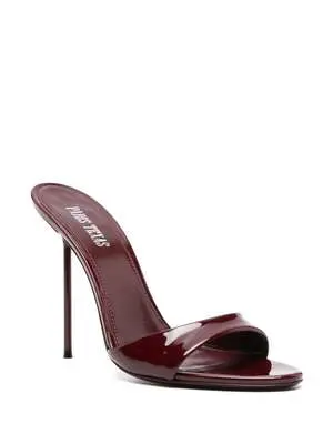 Paris Texas Lidia 105mm Patent-leather Mules - Red