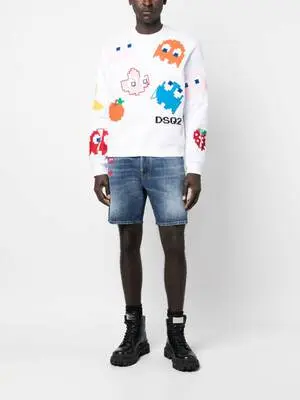Dsquared2 Cartoon-print Cotton Sweartshirt