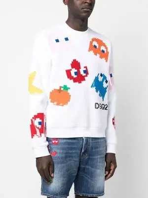 Dsquared2 Cartoon-print Cotton Sweartshirt
