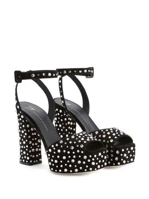 GIUSEPPE ZANOTTI 120mm Betty Sparkle Sandals