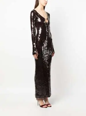 16Arlington Solaria Sequin-embellished Maxi Dress