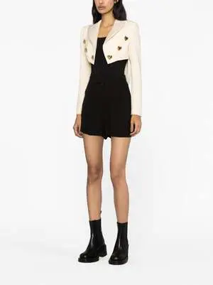 Moschino Heart-embellished Cropped Jacket