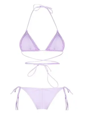 REINA OLGA Miami Lurex Bikini Set - Purple